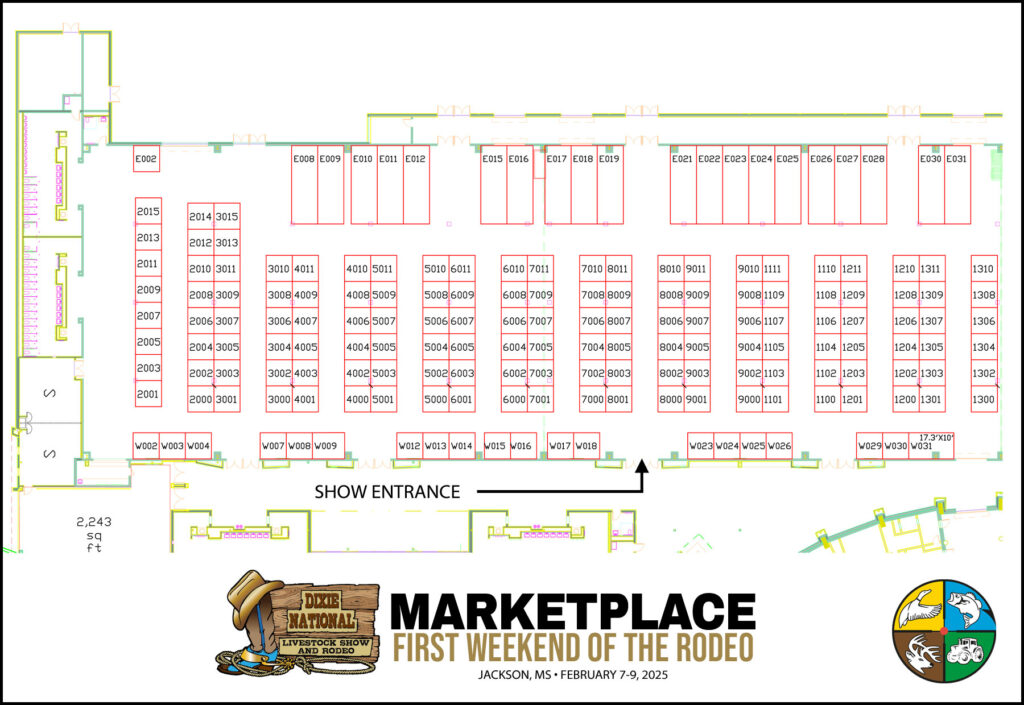 Show Layout - Dixie National Marketplace